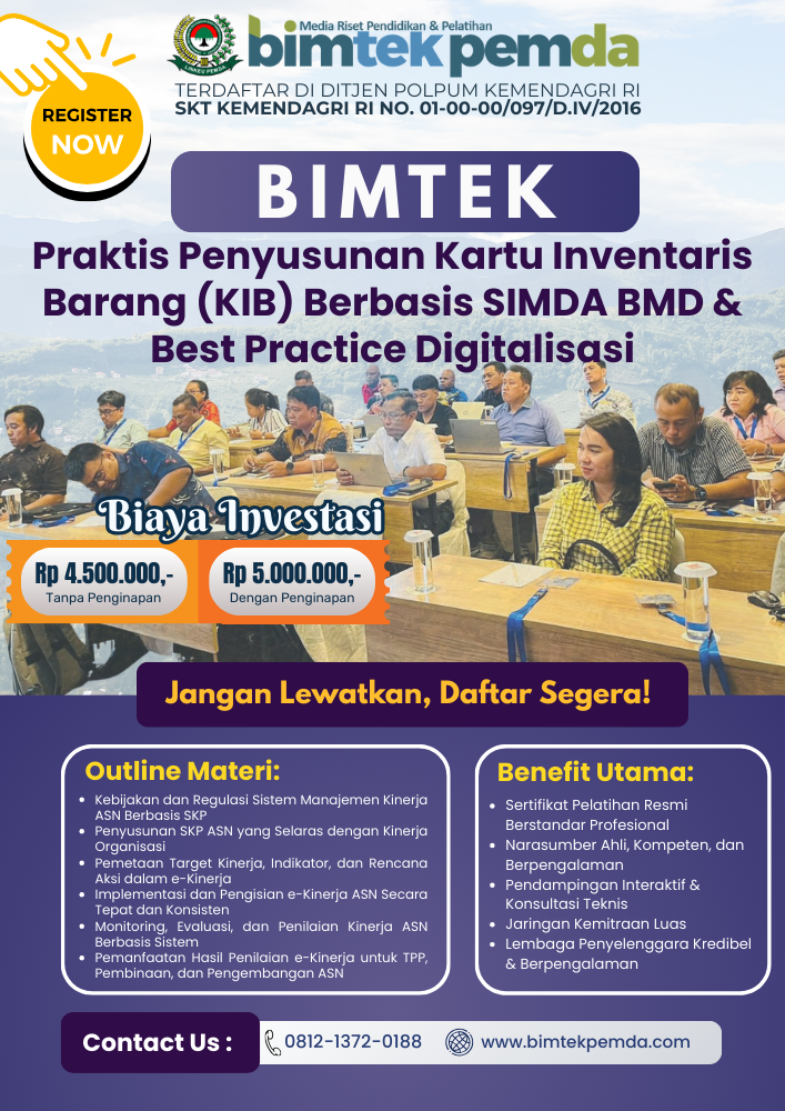 Bimtek Praktis Penyusunan Kartu Inventaris Barang (KIB) Berbasis SIMDA ...